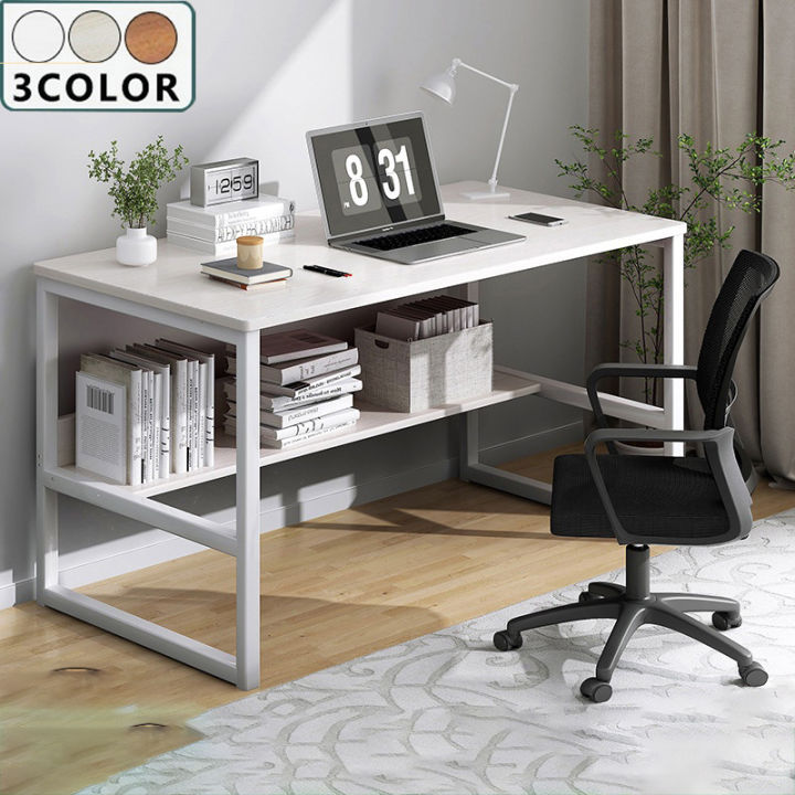 Computer table Desk Study Table Double Layer Desk Practical and Durable ...