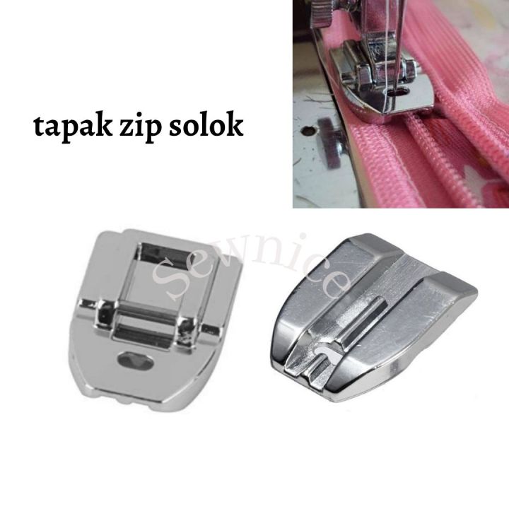 Invisible Zipper Foot Tapak Zip Sembunyi Tapak zip sorok | Lazada