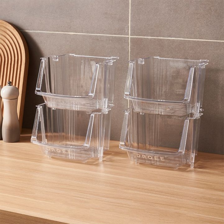 Kitchen Desktop Storage Box Onion Garlic Spice Rack Basket No Drilling ...