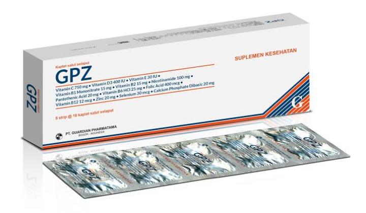 GPZ KAPLET BOX/STRIP Multivitamin dan Mineral kebutuhan tubuh | Lazada ...