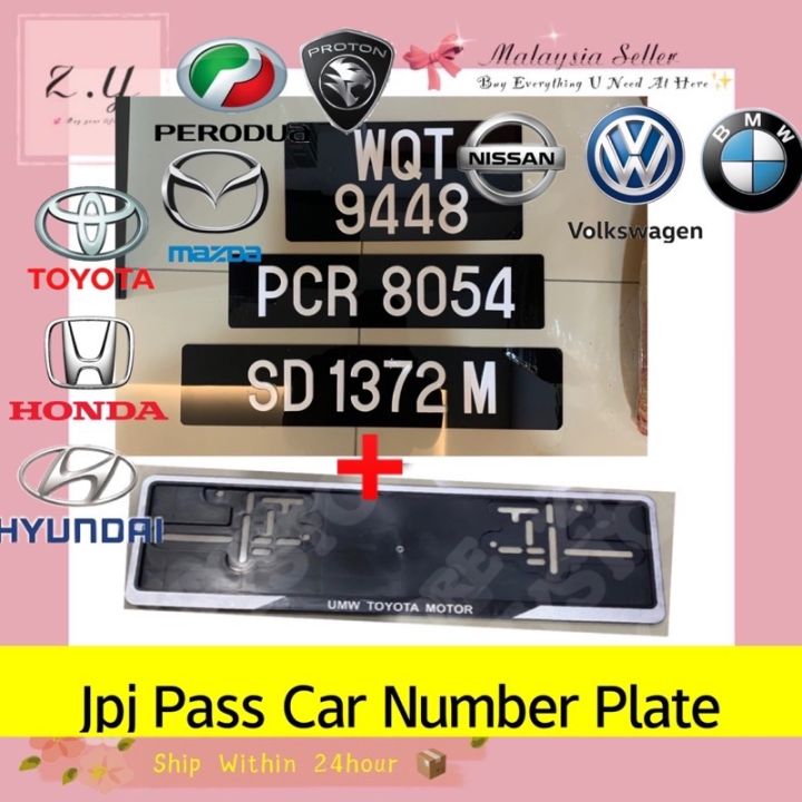 [READYSTOCK] *BUAT SIAP* 1 Pcs JPJ Pass Car Number Plate Sama Frame ! 🔥 ...