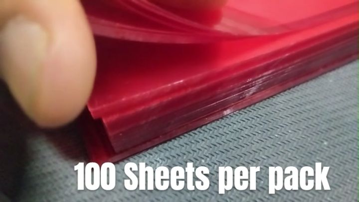 【PrinTEE】PVC COLORED TRANSPARENT 200MIC BINDING COVER A4 SIZE HIGH ...