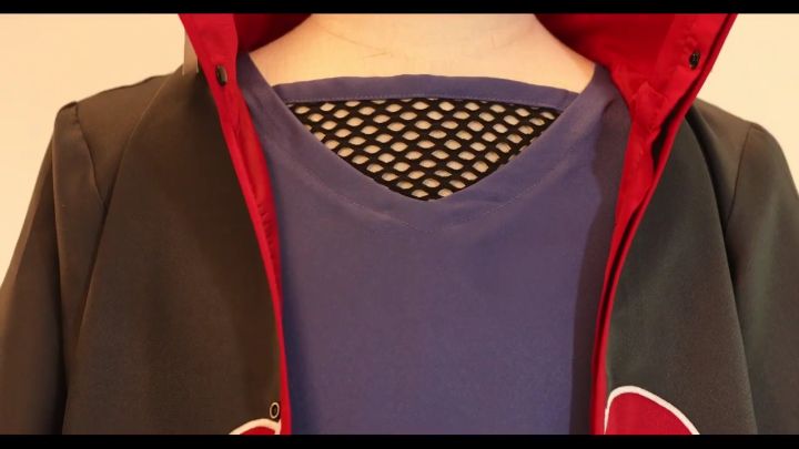 Akatsuki Cloak for Kids Adult Naruto Jacket Men Cosplay Akatsuki Jacket ...