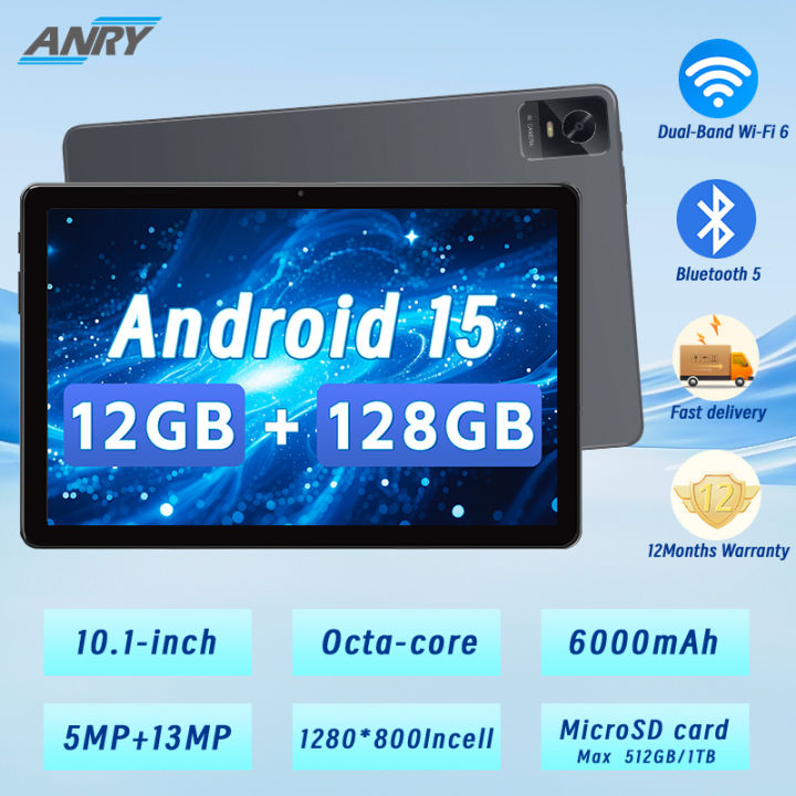 2025 Android 15 Tablet, 10.1inch Tablets 12GB+128GB+1TB Expand, 6000mAh ...
