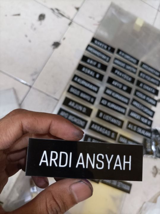 NAMA DADA NAME TAG PAPAN NAMA GRAFIR | Lazada Indonesia