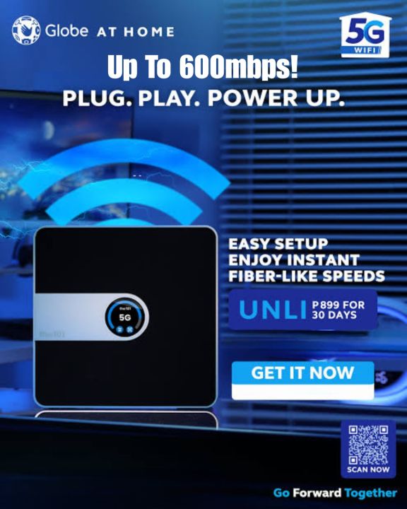 Globe At Home Prepaid WiFi The Rain 101 5G Modem - Openline/Modified ...