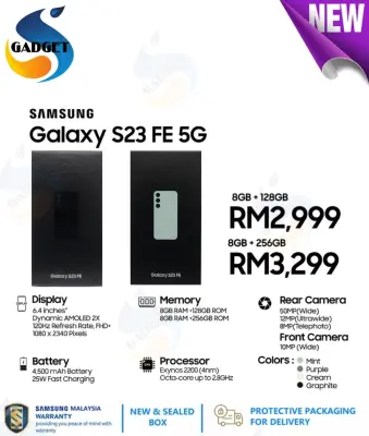 Samsung Galaxy S23 FE Price in Malaysia & Specs - RM1949 | TechNave