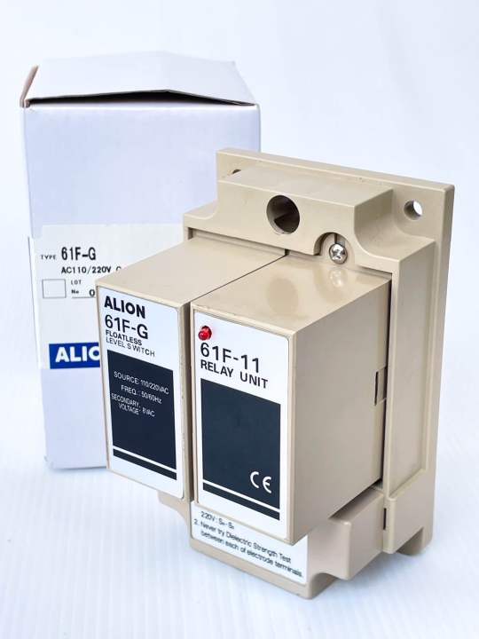 (แพ็ค1ตัว) Floatless Level Switch 61F-G Relay Unit 61F-11 ตัวควบคุมระดับน้ำ-ของเหลว รีเลย์ระดับ ...