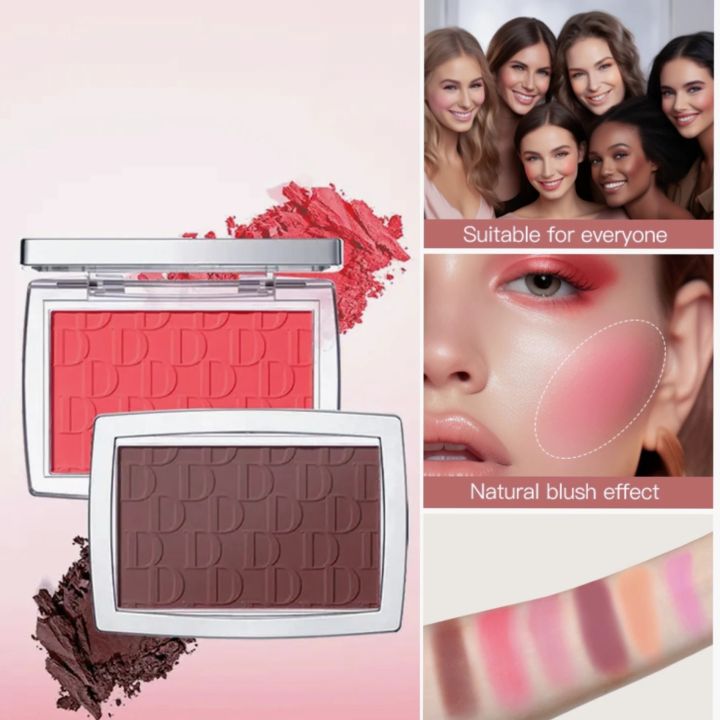 Embossed Blush Palette Facial Blush Powder Fine Powder Texture High ...