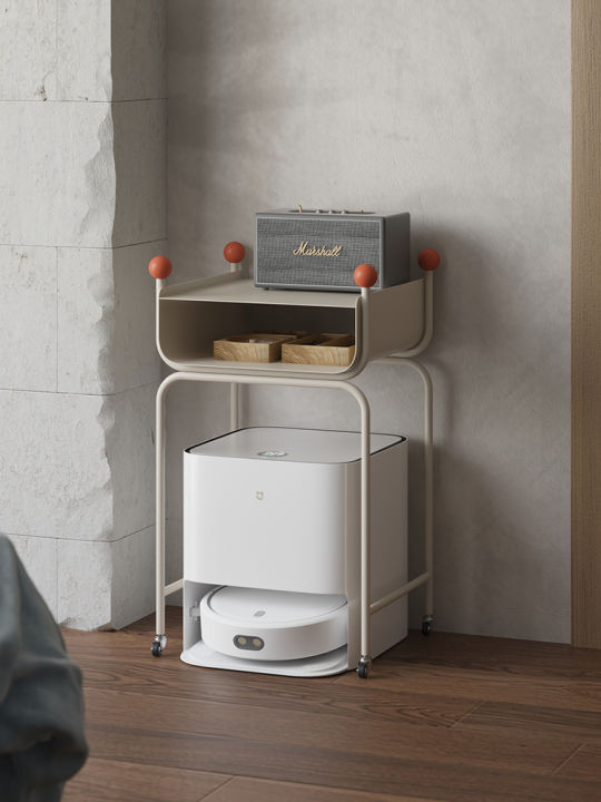 Nordic Style Movable Sweeping Robot Storage Rack Cloud Whale Companion ...