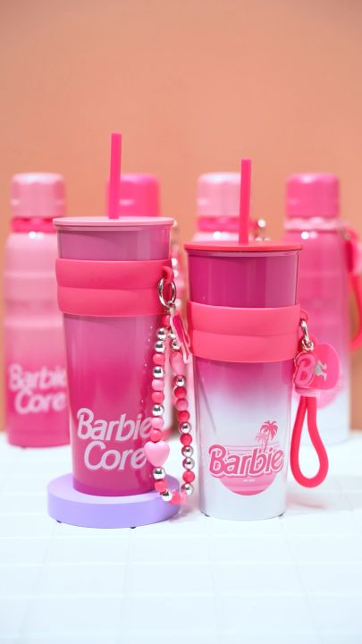 Miniso X Barbie Series Botol Minum Stainless steel Straw Cup 800mL ...