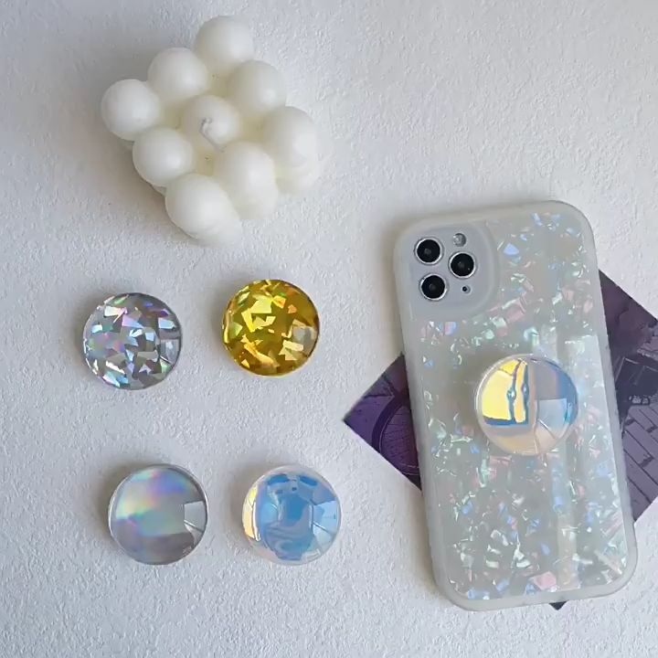 Holder คริสตัลโฮโลแกรม [📮สินค้าพร้อมส่งในไทย] แหวนติดมือถือ Griptok กร ...