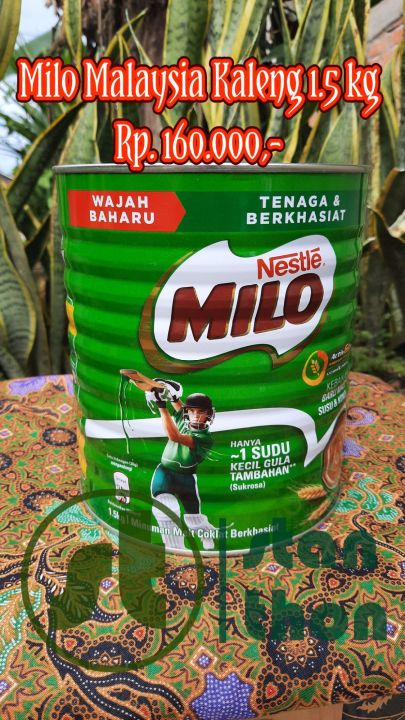 Milo Malaysia kaleng berat 1.5 kg | Lazada Indonesia