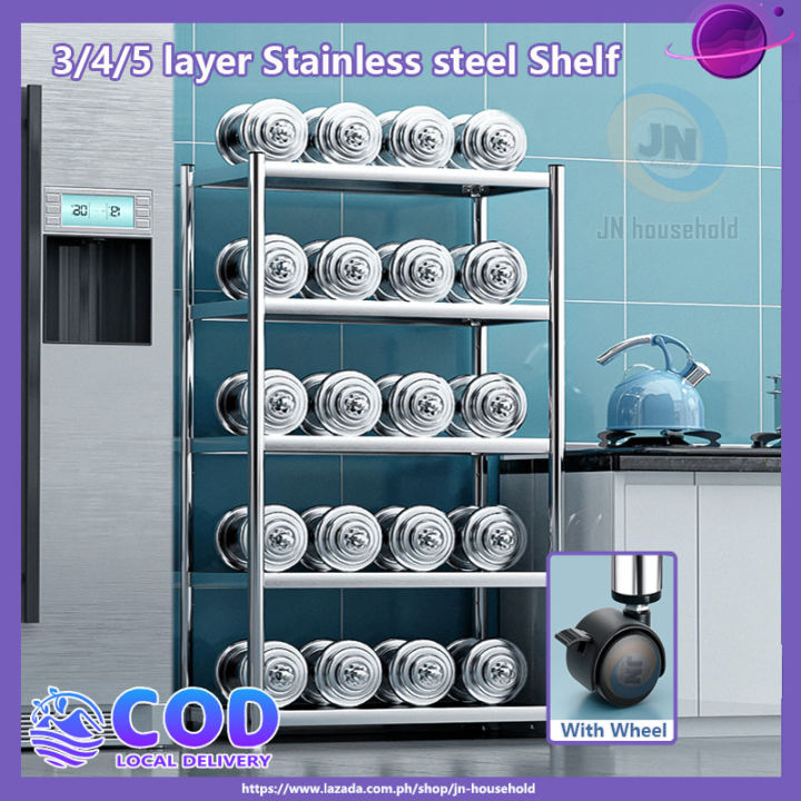 stainless steel racks organizer kitchen cabinet storage rack storage ...
