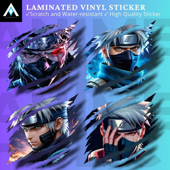 SCRATCH STICKERS KAKASHI HATAKE NARUTO SHIPPUDEN ANIME STICKERS ...