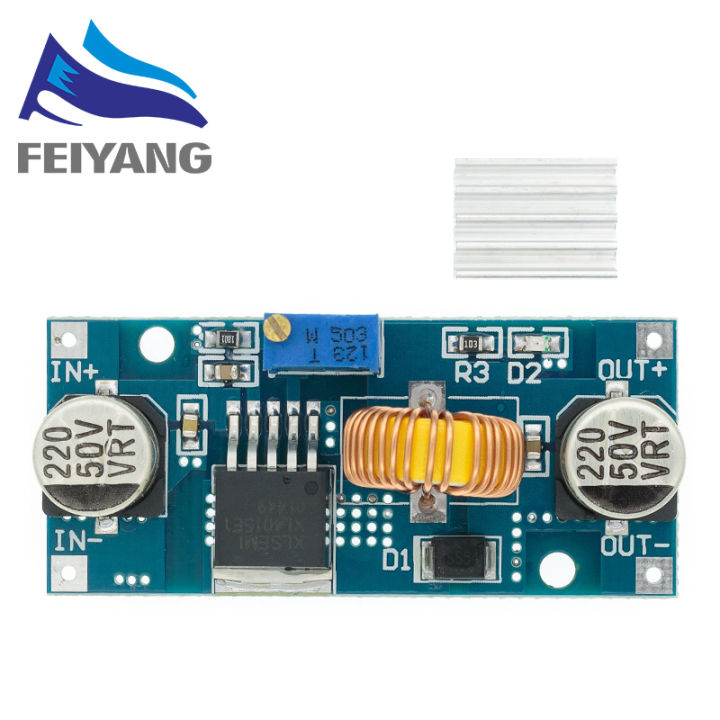 5A XL4015 DC-DC Step Down Adjustable Power Supply Module Lithium ...