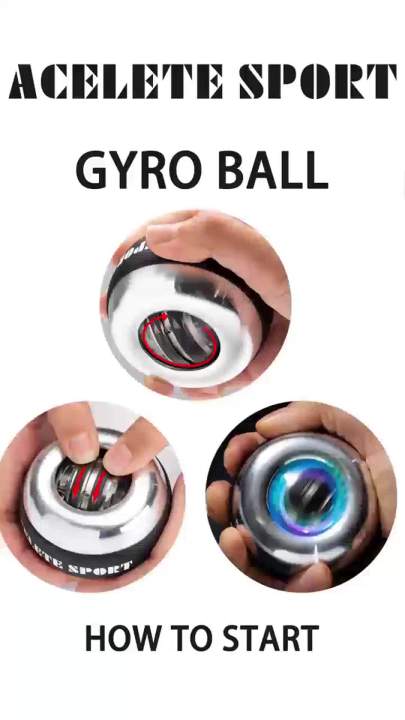 Gyro Ball Wrist Exerciser Auto-Start Wrist Trainer Ball Forearm ...