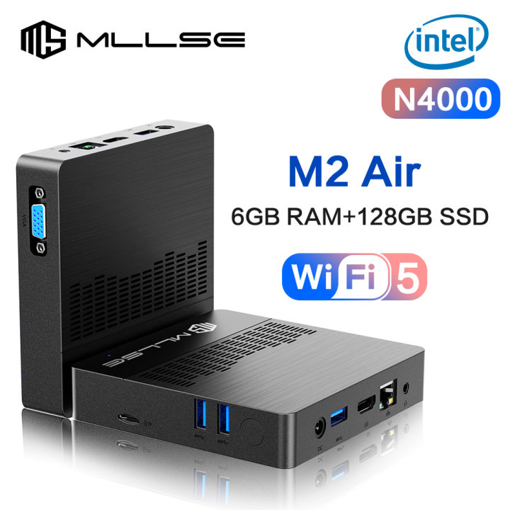 MLLSE Mini PC M2 Air Intel Gemini Lake N4000 Intel J3710 Windows 11 6GB ...