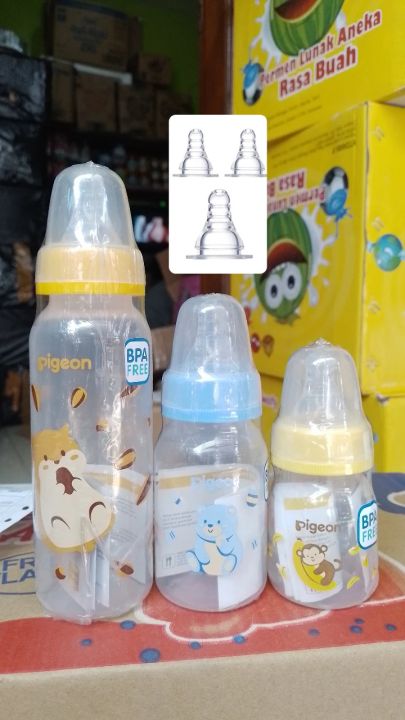 Pigeon Bottle Standard | Botol susu bayi dot ulir Anti sedak 50ml / 120 ml / 240 ml [RANDOM ...