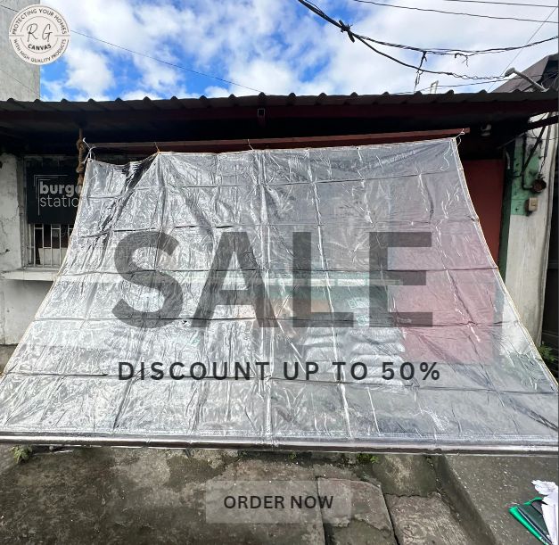 4x6ft TRANSPARENT ROLL UP AND DOWN "MAKAPAL" 100% "WATERPROOF"CLEAR ...