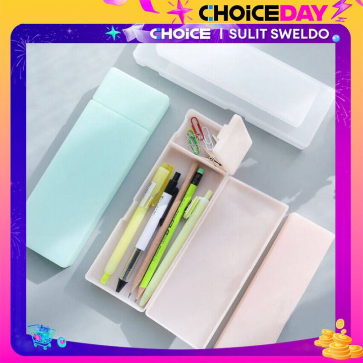 Transparent PVC Plastic Cute Pure Clear Pencil Case PP Pen Box Pencil ...