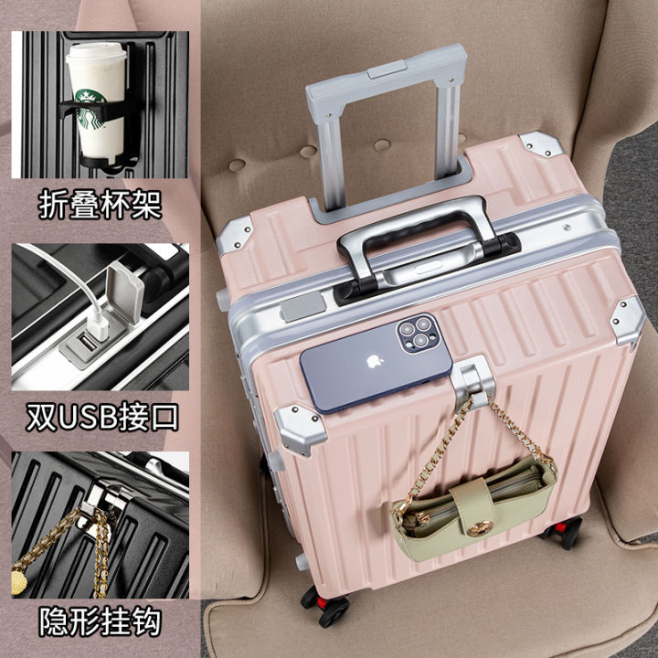 2024 New Multifunctional Aluminum Frame Pull Rod Box 24-inch Travel ...