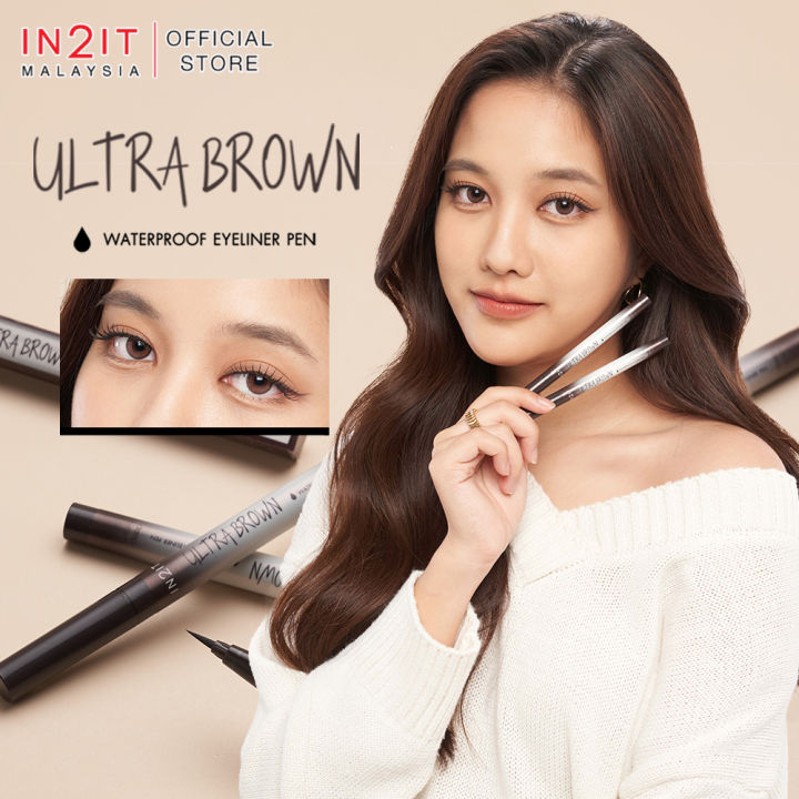 IN2IT Ultrablack / Ultrabrown Waterproof Eyeliner Pen (EUB) | Lazada