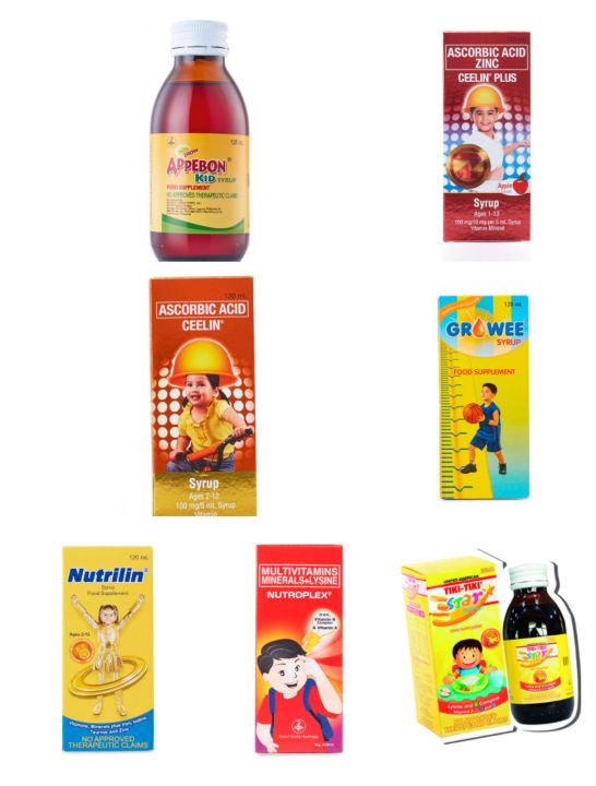 Multivitamins for kids Appebon/Ceelen/Growee/Nutrillin/Nutroplex ...