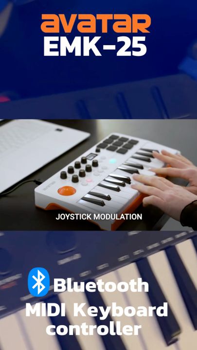 midi contoller Avatar EMK-25 keys มี Bluetooth คีย์บอร์ดใบ้ Midi ...