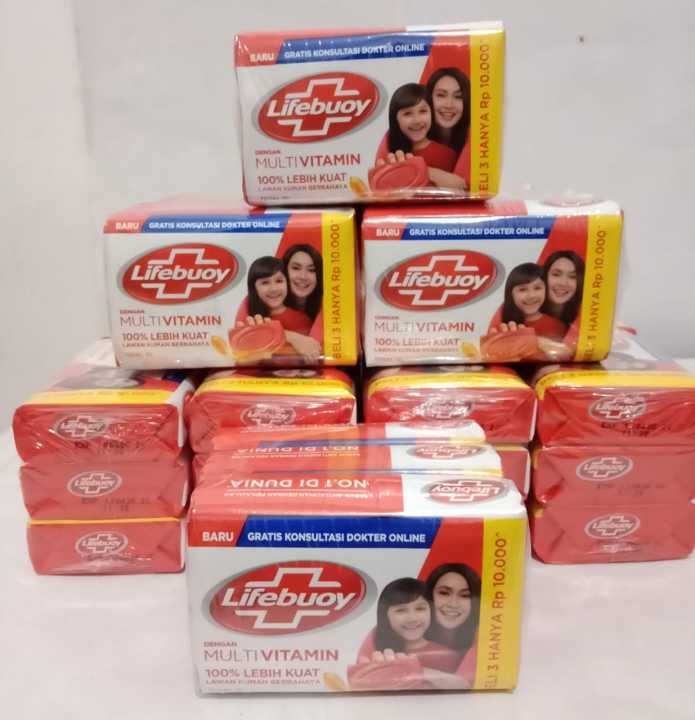 LIFEBUOY Sabun Mandi Batang 70g ( 1 paket isi 3 pcs ) | Lazada Indonesia