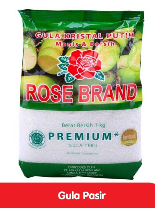 Rose Brand Gula Tebu Murni /Gula Pasir 1 kg Promo Kemasan Premium ...