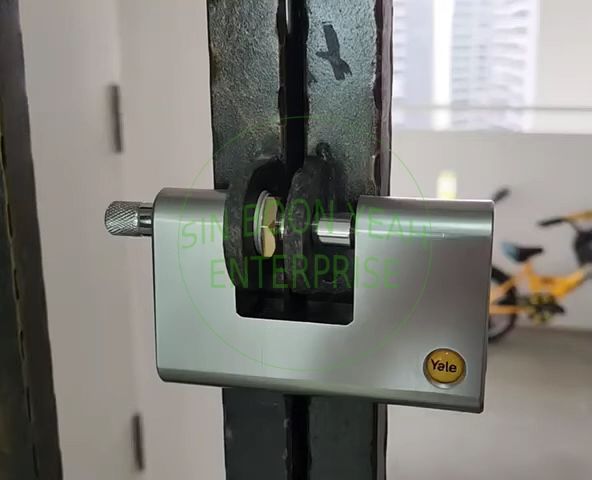 [YALE] Solid Brass Armored Gatelock Padlock Y188/100/120 Stainless ...