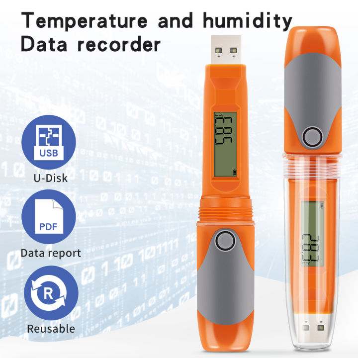Elitech RC-51H USB Temperature and Humidity Data Logger Waterproof Replaceable Battery Auto PDF ...