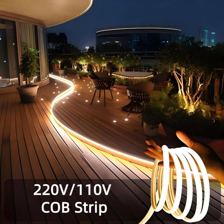 30M 35M COB Strip Light Pure Silicone Tube 288LEDs/M High Bright ...