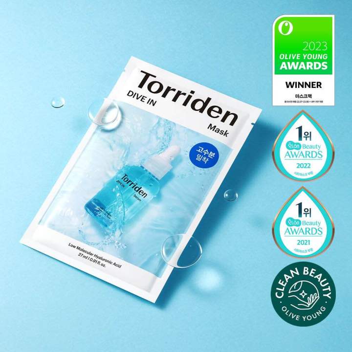 Torriden Dive-In Low Molecule Hyaluronic Acid Mask Sheet 27ml | Lazada ...