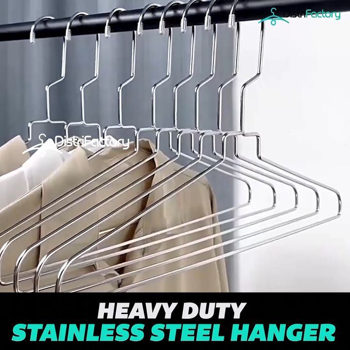 Heavy Duty Golden Stainless Steel Cloth Hanger Clothes Hanger Drying ...