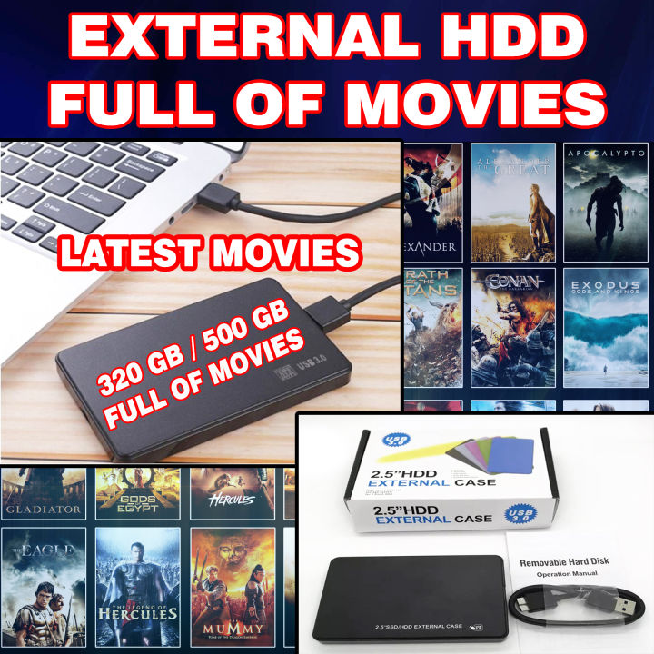 External Hard drive With Full HD Movies 500 GB | Lazada PH