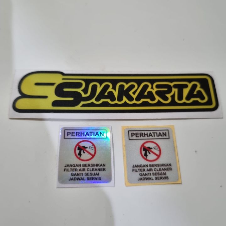 STICKER PERHATIAN FILTER AIR CLEANER PRINCUT | Lazada Indonesia