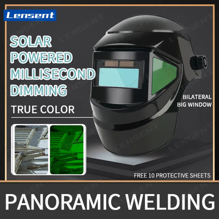 Lensent Welding Shield Automatic Dimming True Color Vision Upgrade Electrician's Helmets Welder ...