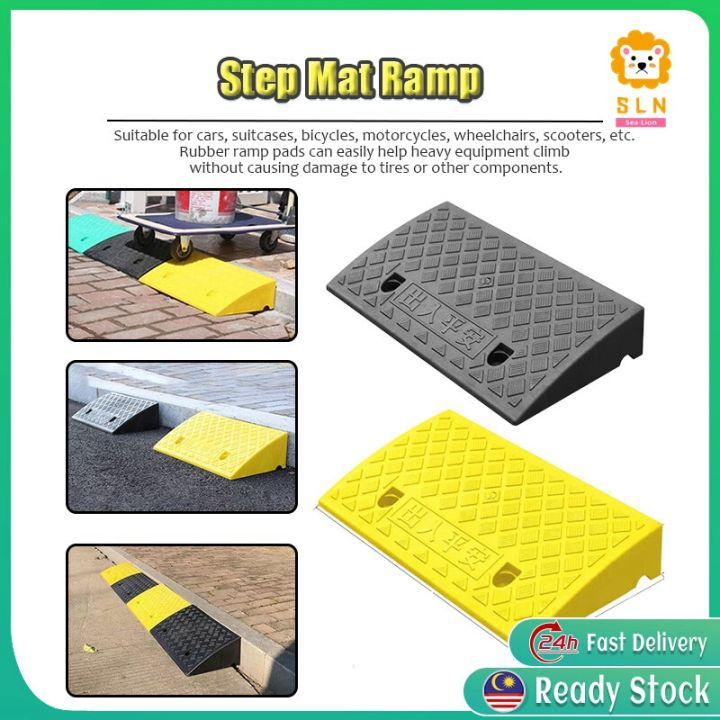 SLN*Portable Lightweight Curb Ramps Heavy Duty Plastic Threshold Ramp ...