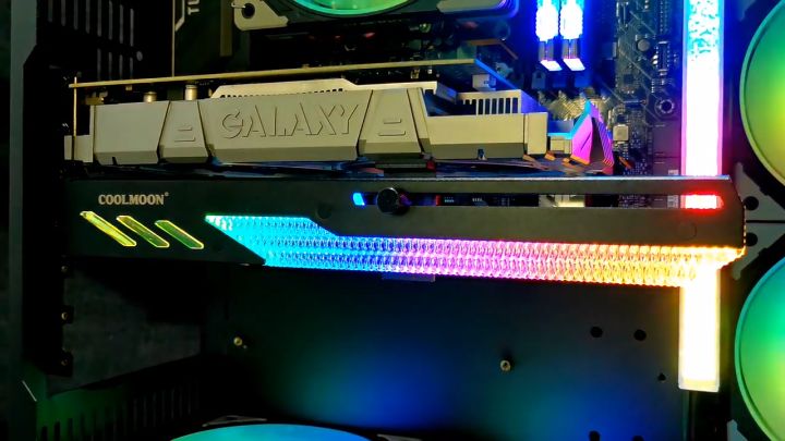 Coolmoon ARGB Graphic Card Horizontal Adjustable Support 5V3Pin ARGB ...