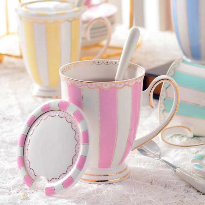 Cốc Gốm Sứ Thời Trang Cốc Mug Số May Mắn Sáng Tạo Kèm Thìa Nắp Cốc Uống ...