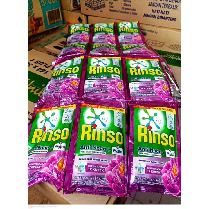 Rinso Cair Perfume essence Sachet 6's | Lazada Indonesia