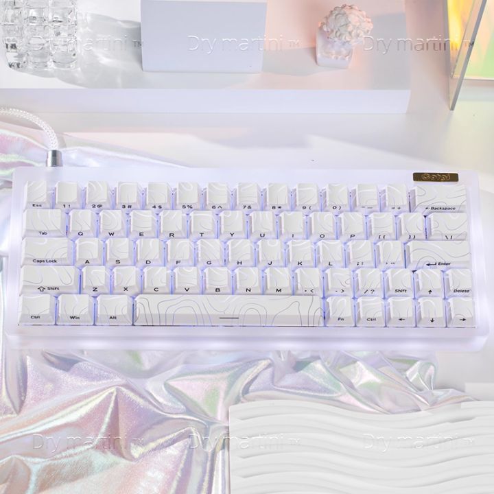 【Keycap Only】Contour Line 2.0 Keycap Side Engraving Line Shine Through ...