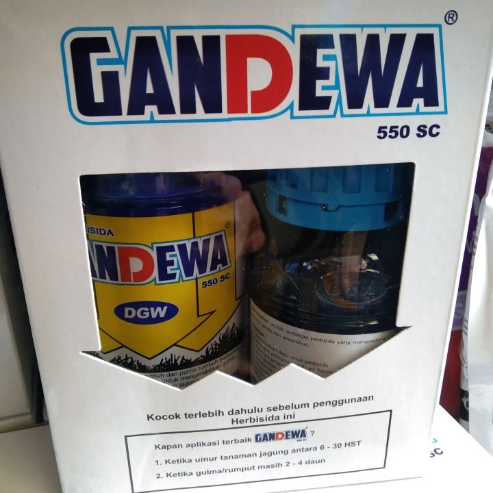 GANDEWA 550sc, BA:mesotrion50g/ atrazin 500g. herbisida sistemik ...