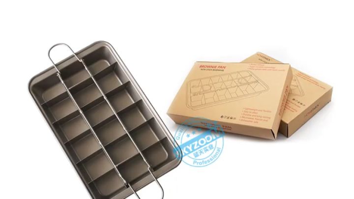 【COD】Nonstick Baking Brownie Pan with 18 dividers Tray Mold Bakeware ...