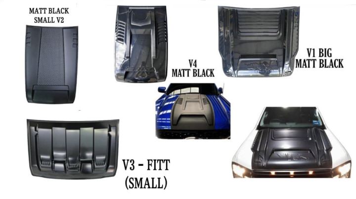 Ford ranger T9 2022 2023 2024 V1 V2 V3 V4 front bonnet scoop bonet hood ...