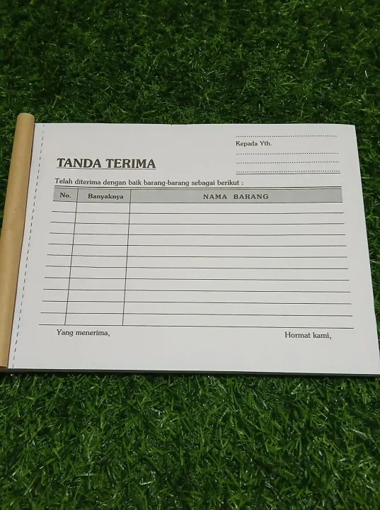 NOTA TANDA TERIMA / BUKU TANDA TERMA A5 2 RANGKAP ISI 100 LEMBAR 50 SET ...