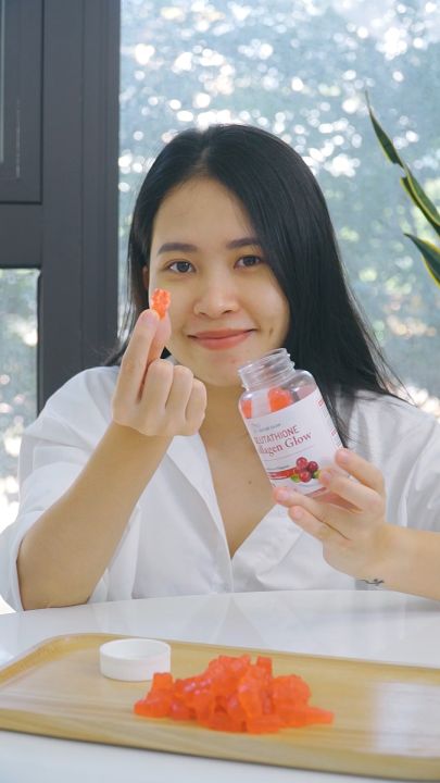 Nature Glow Glutathione Collagen Gummies Anti Aging Whitening Skin