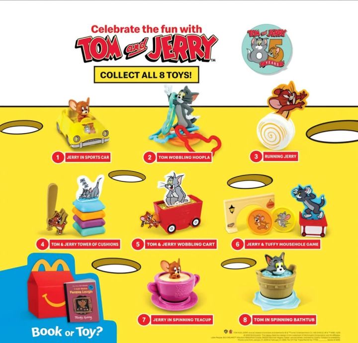 McDonald's Happy Meal Tom and Jerry 85 Years January 2025 | Lazada PH